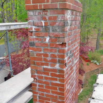 Spalling Brick Chimney - How To Repair - Chimney Repairs